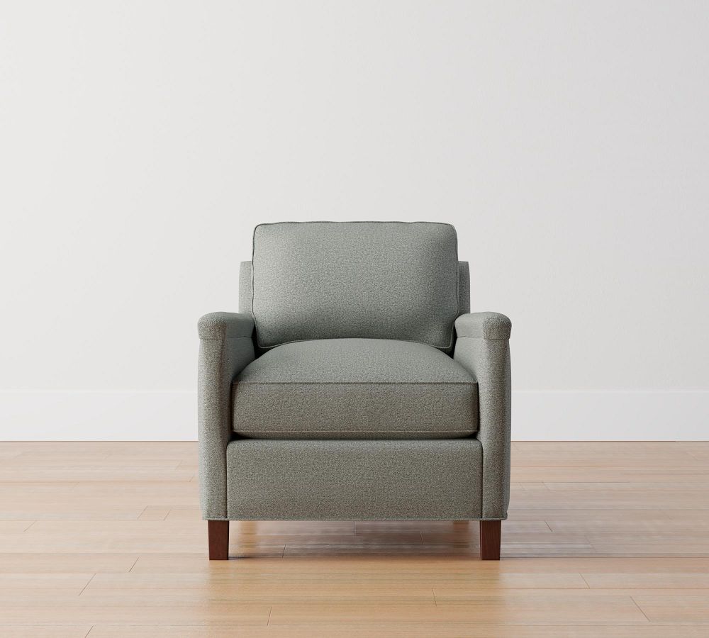 Tyler Upholstered Square Arm Armchair | Pottery Barn