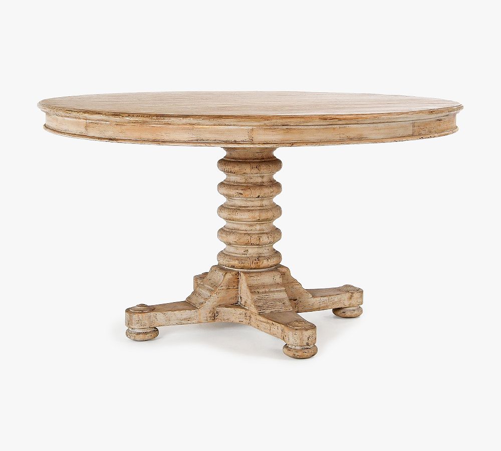 Carter Round Reclaimed Pine Dining Table | Pottery Barn