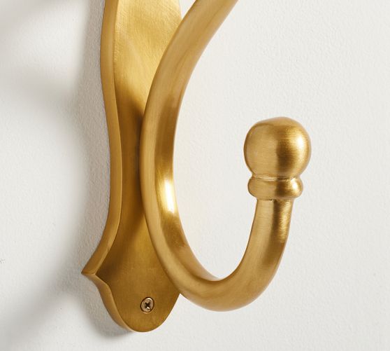 Oversize Hammered Metal Wall Hook | Pottery Barn