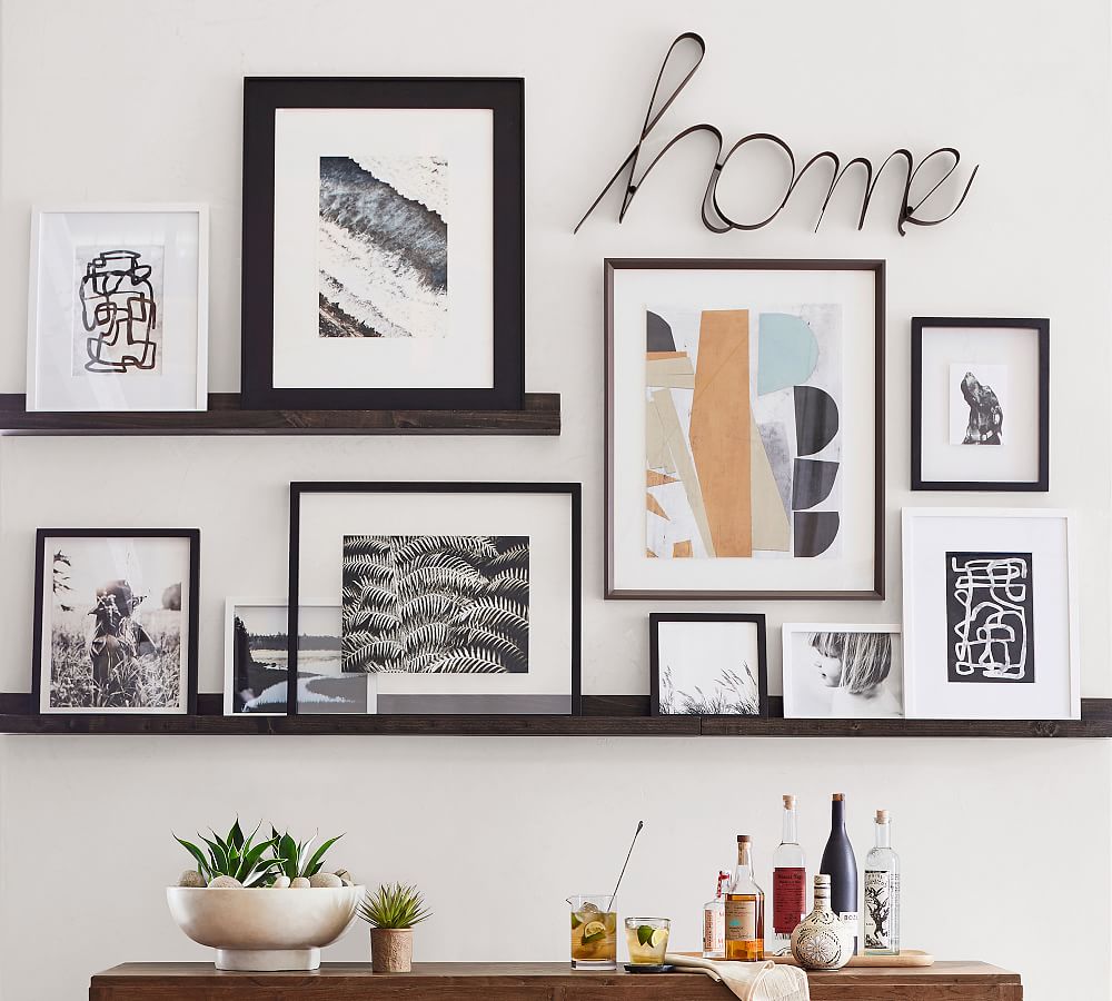 Wood Gallery Single Opening Picture Frames - Black | Pottery Barn