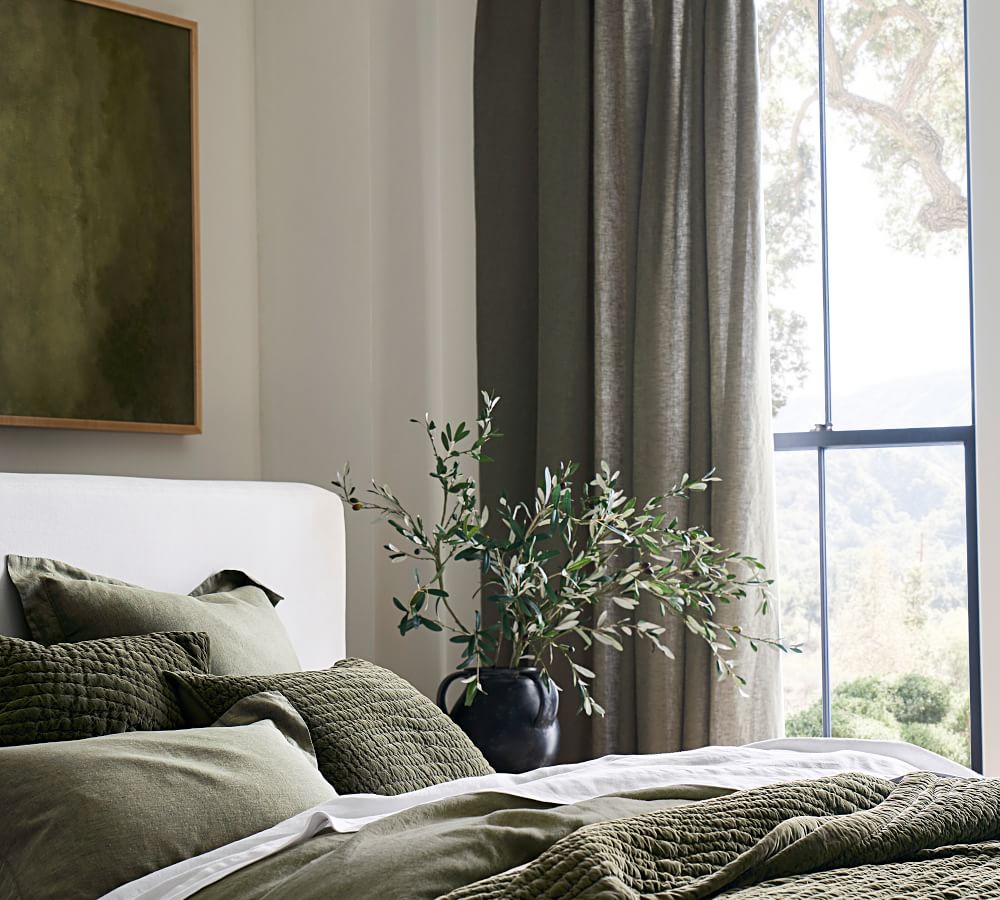 Belgian Flax Linen Curtain | Pottery Barn