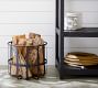 Indoor/Outdoor Black Metal Log Holder | Pottery Barn
