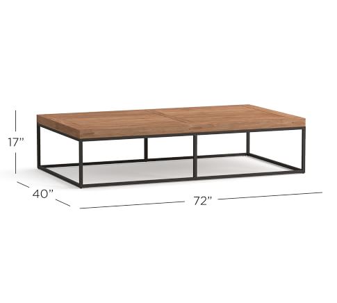 Malcolm Rectangular Grand Coffee Table | Pottery Barn