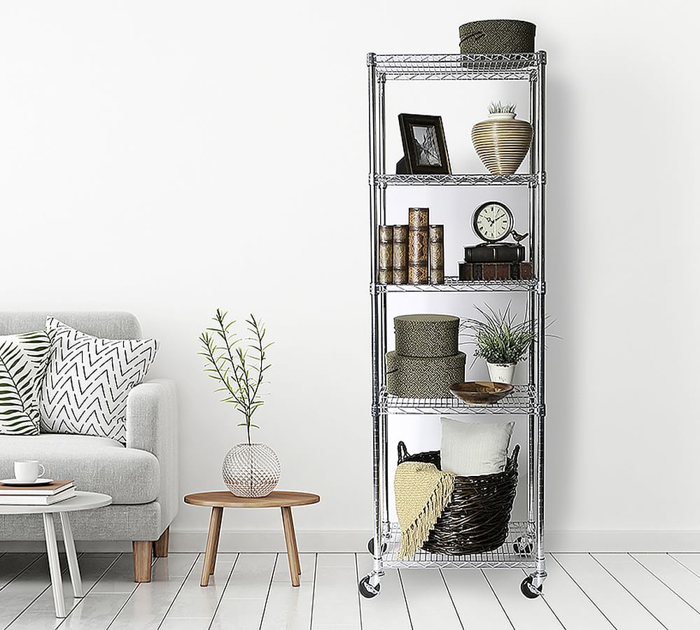 Wire Rolling Storage Cart | Pottery Barn