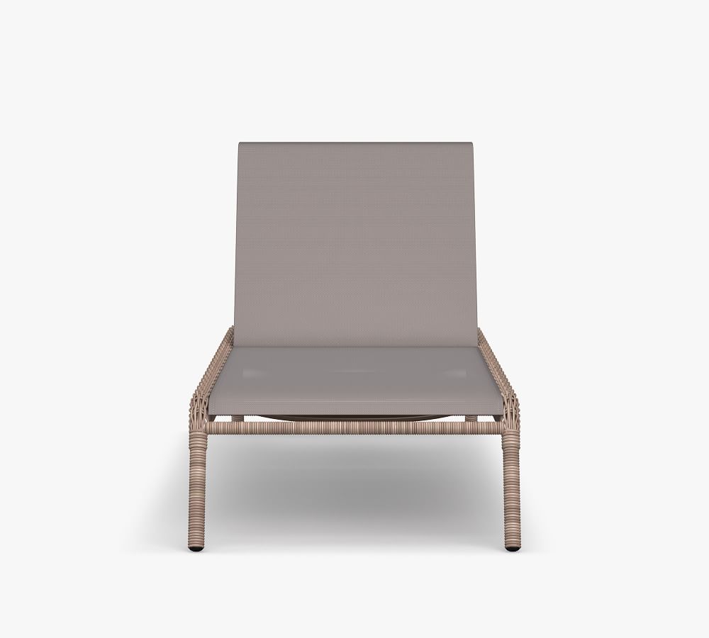 Torrey All-Weather Wicker Stackable Chaise Lounge, Set of 2 | Pottery Barn