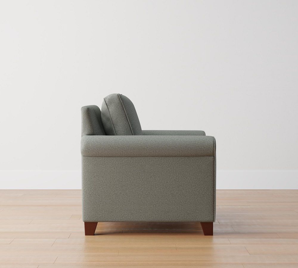 Cameron Roll Arm Upholstered Armchair | Pottery Barn