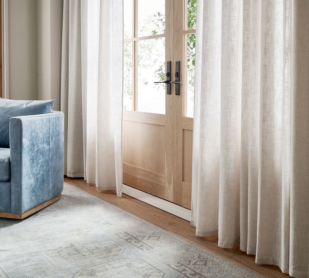 Brixton Textured Curtain - Set of 2 | Pottery Barn