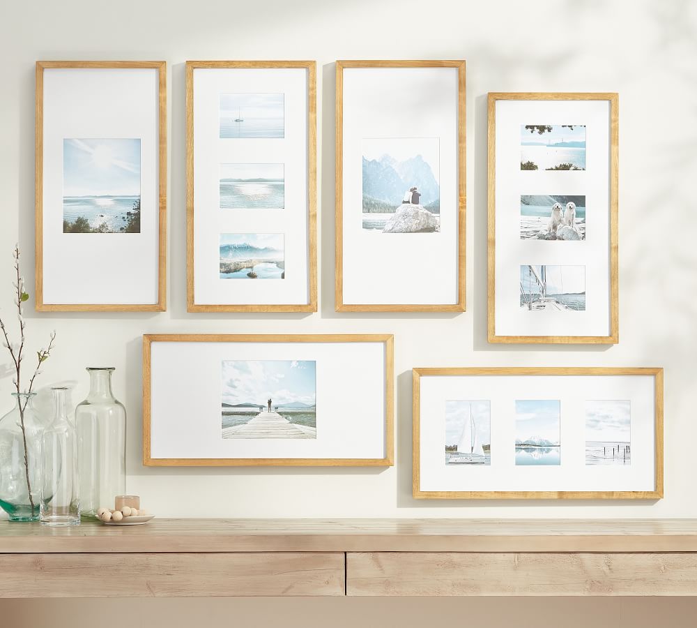 Multi-Mat Wood Gallery Frames | Pottery Barn