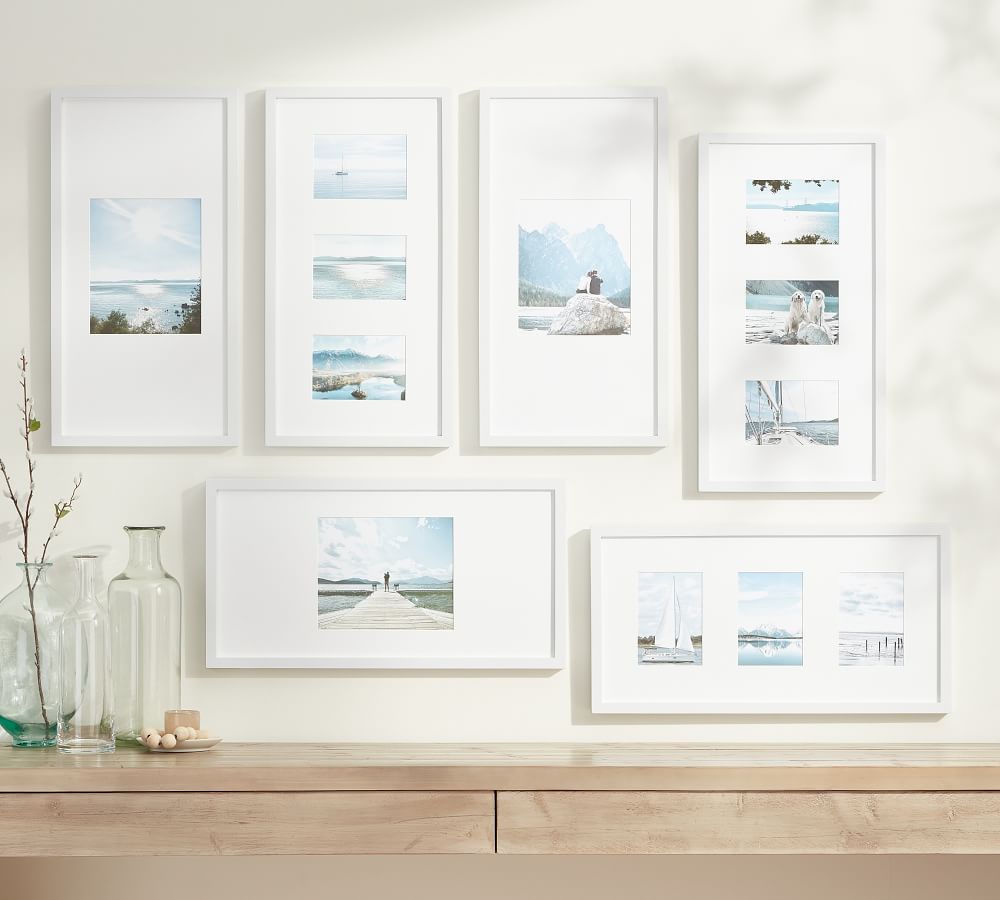 Multi-Mat Wood Gallery Frames | Pottery Barn