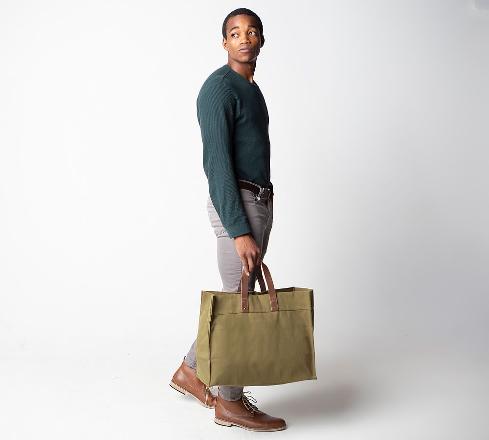 Canvas Square Utility Tote | Pottery Barn