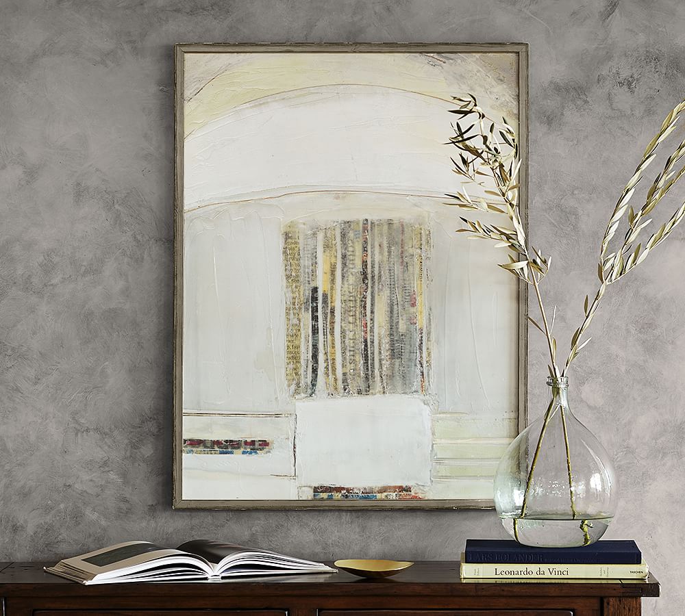 Outside the Garden Walls Framed Canvas Wall Art | Pottery Barn