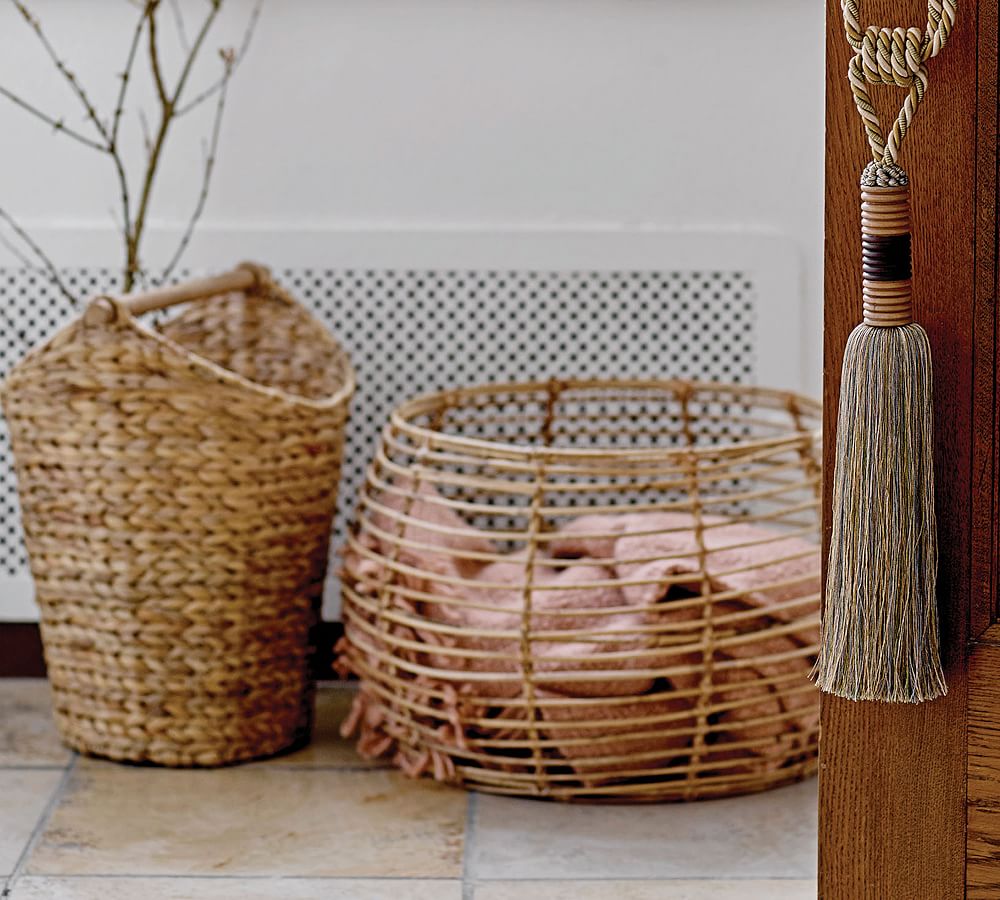 Atlantis Open Weave Rattan Baskets, Set of 3 | Pottery Barn