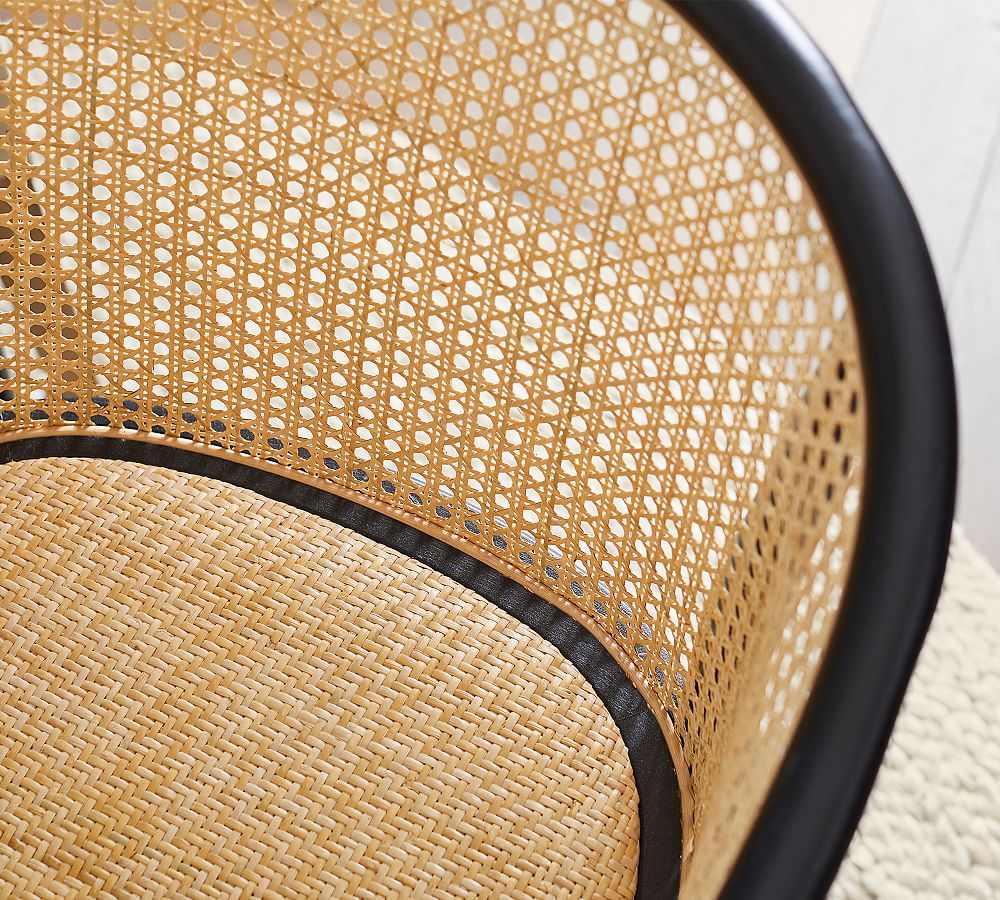 Barrel Back Cane Dining Armchair | Pottery Barn