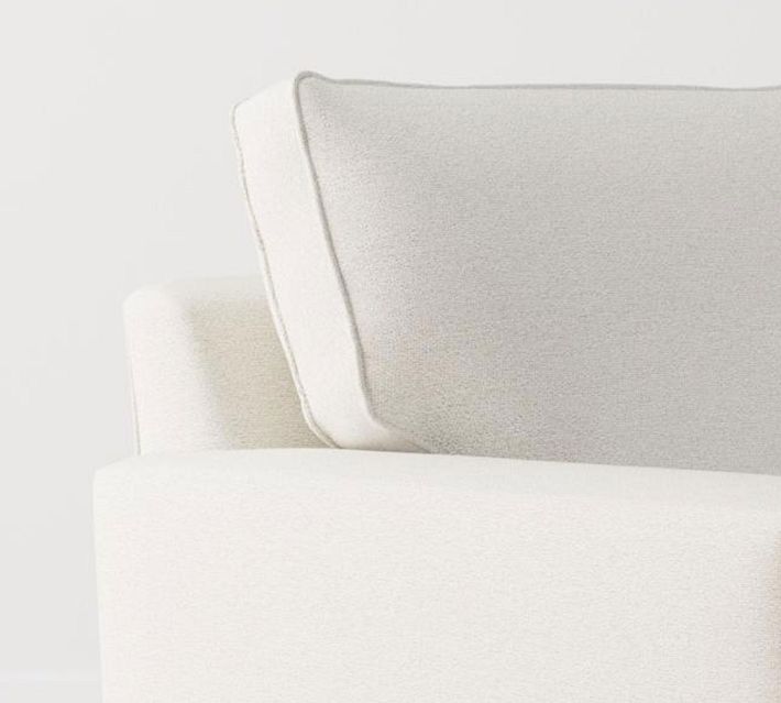 Pearce Square Arm Fabric Twin Sleeper Sofa with Memory Foam Mattress ...