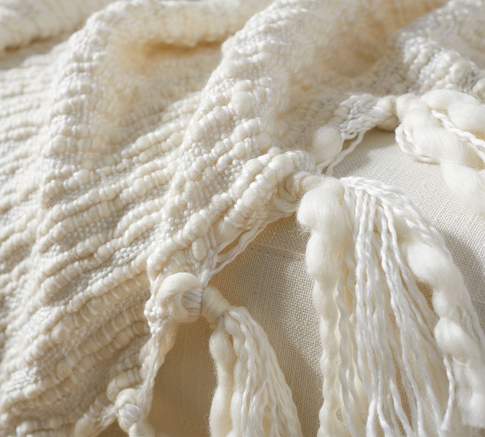 Glenwood Handwoven Fringe Throw | Pottery Barn