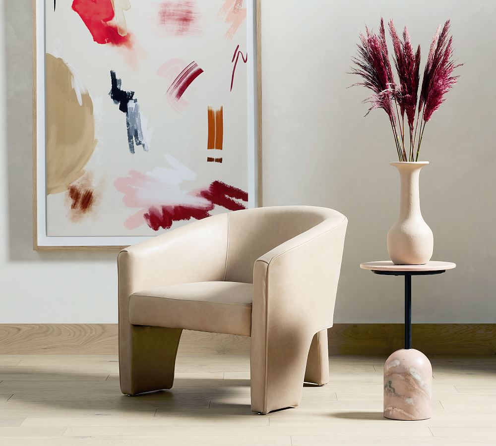 Roman Round Marble Accent Table | Pottery Barn