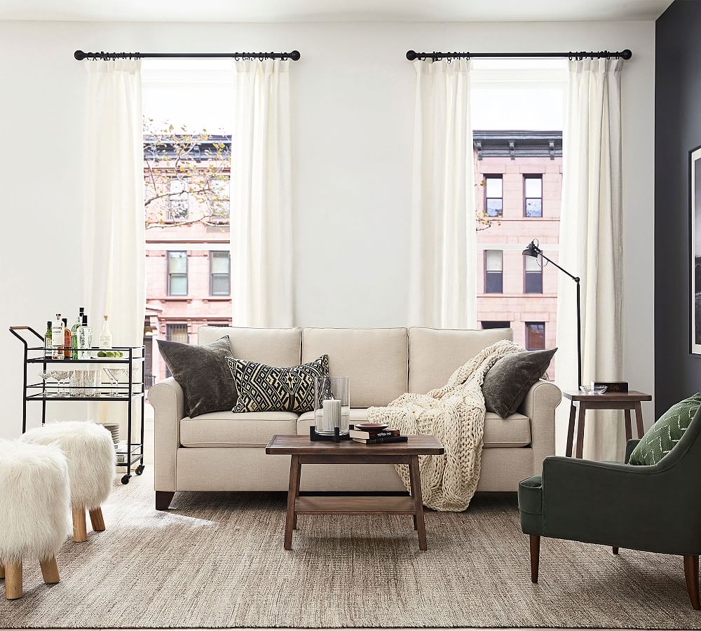 OPEN BOX: Emery Linen Curtain | Pottery Barn