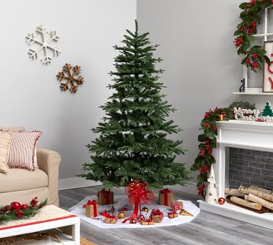 Faux Pre-Lit Montreal Spruce Tree | Pottery Barn