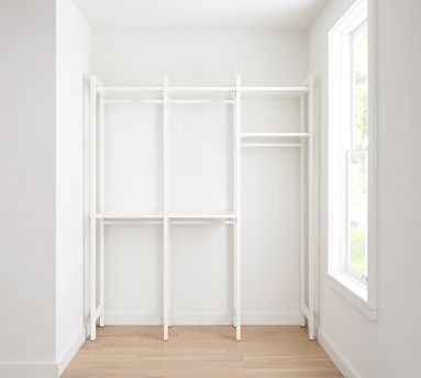Essential Walk-In Closet by Hold Everything, 6' Complete Hanging System ...