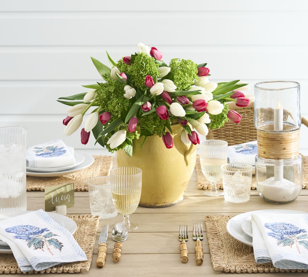 Handcrafted Square Abaca Placemats | Pottery Barn