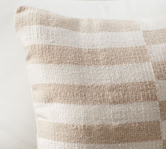 Skye Eco-Friendly Textured Outdoor Throw Pillow | Pottery Barn