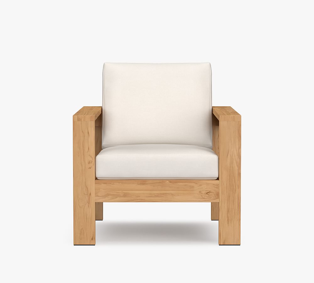 Malibu FSC® Teak Outdoor Lounge Chair | Pottery Barn