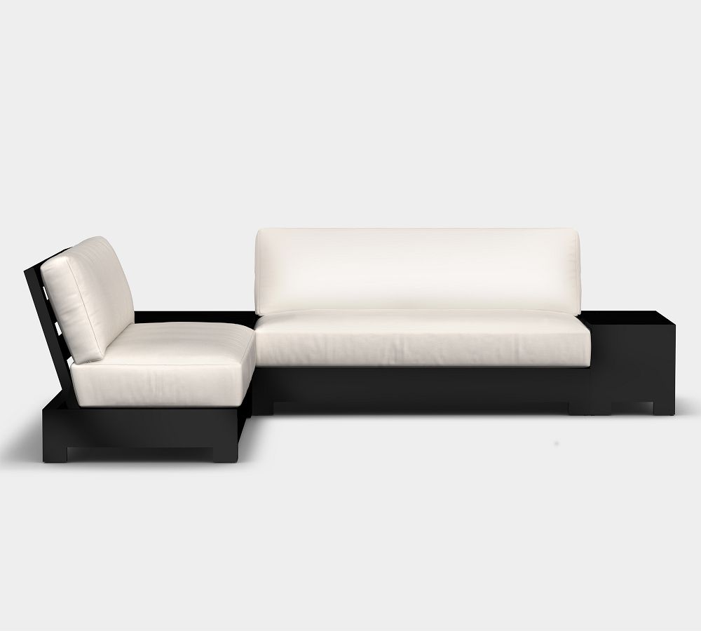 Malibu Metal 4-Piece Platform Sectional Set | Pottery Barn