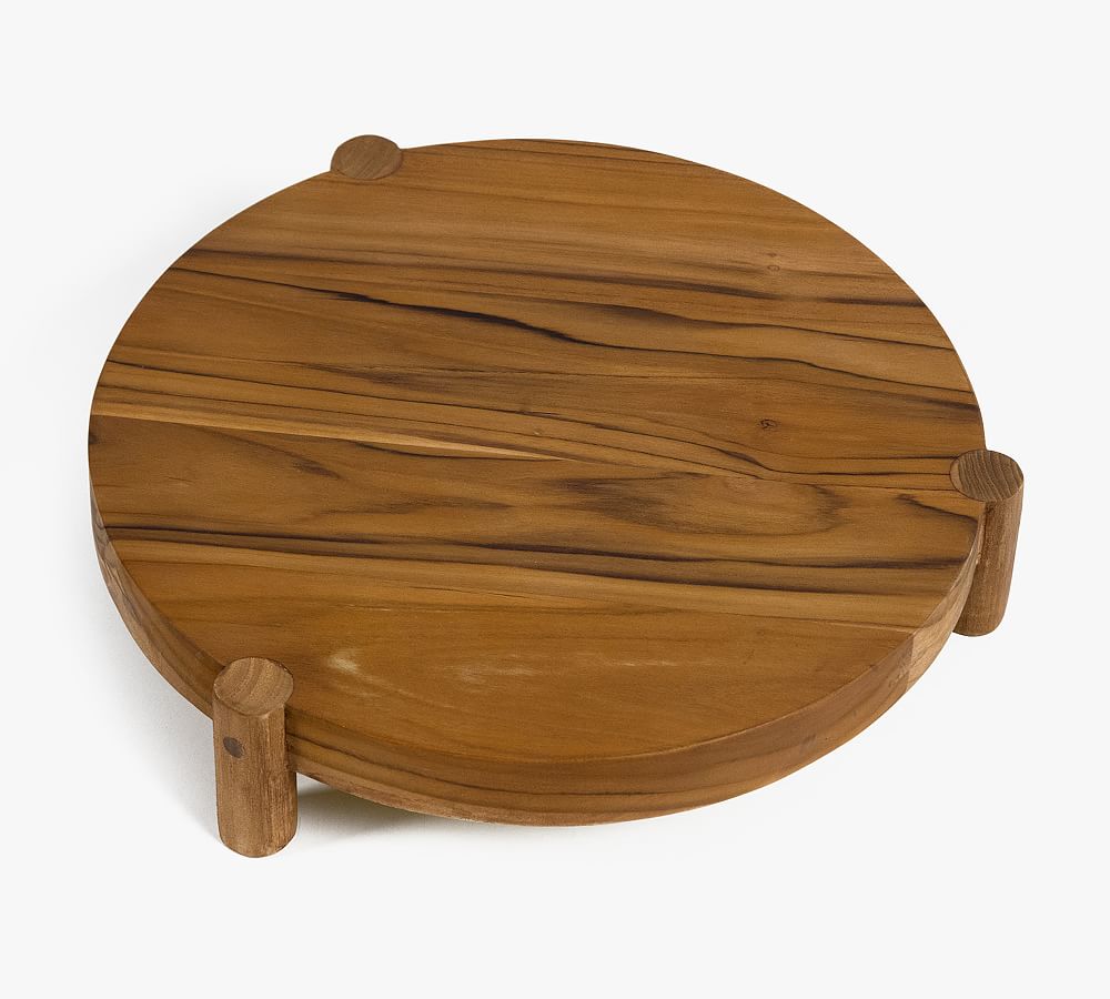 Teak Outdoor Tray | Pottery Barn