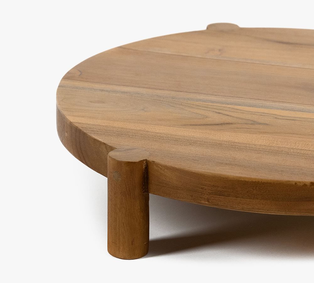 Teak Outdoor Tray | Pottery Barn