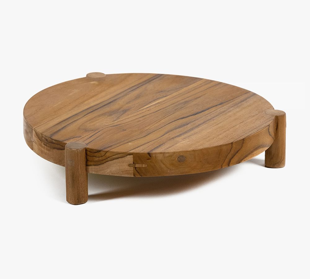 Teak Outdoor Tray | Pottery Barn