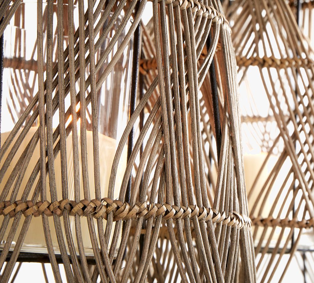 Amerena Rattan Lantern | Pottery Barn