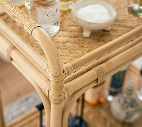 Cane Bar Cart | Pottery Barn