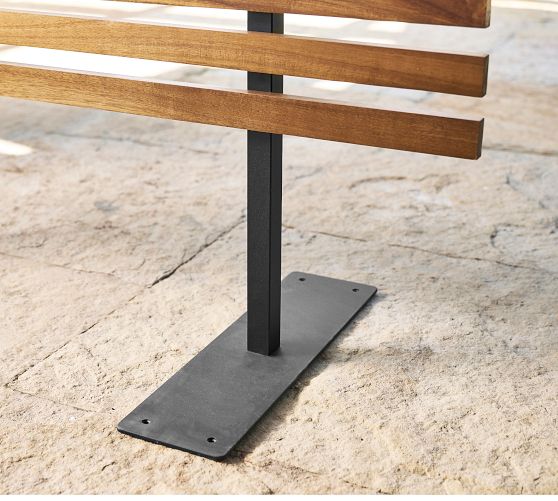 Acacia & Steel Outdoor Privacy Screen | Pottery Barn