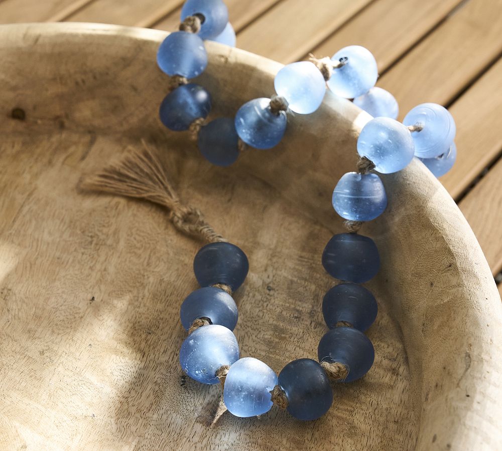 Handcrafted Cast Glass Beaded Rope | Pottery Barn