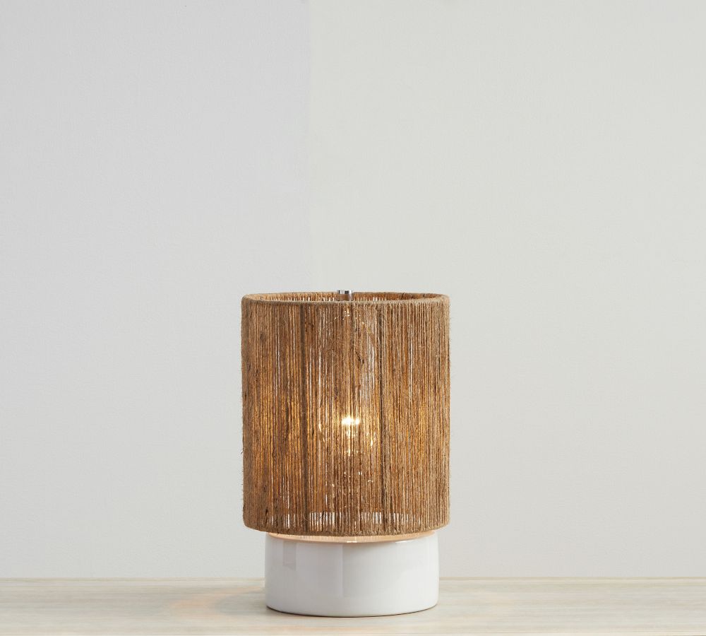 Camden Abaca Table Lamp | Pottery Barn