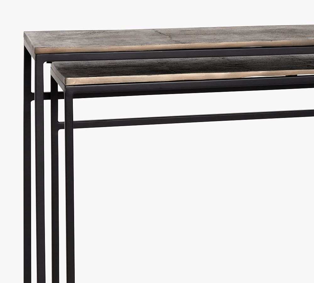 James Metal Nesting Console Tables | Pottery Barn