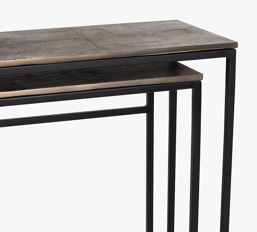 James Metal Nesting Console Tables | Pottery Barn