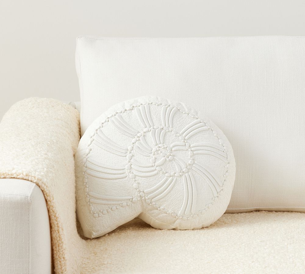 Shell Shaped Pillow | Pottery Barn