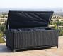 Clovis All-Weather Wicker Storage Bench | Pottery Barn