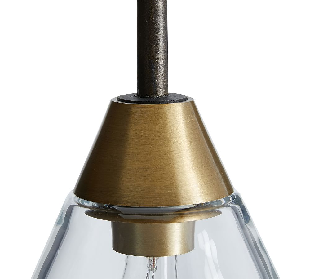 Claremont Flared Glass Table Lamp | Pottery Barn