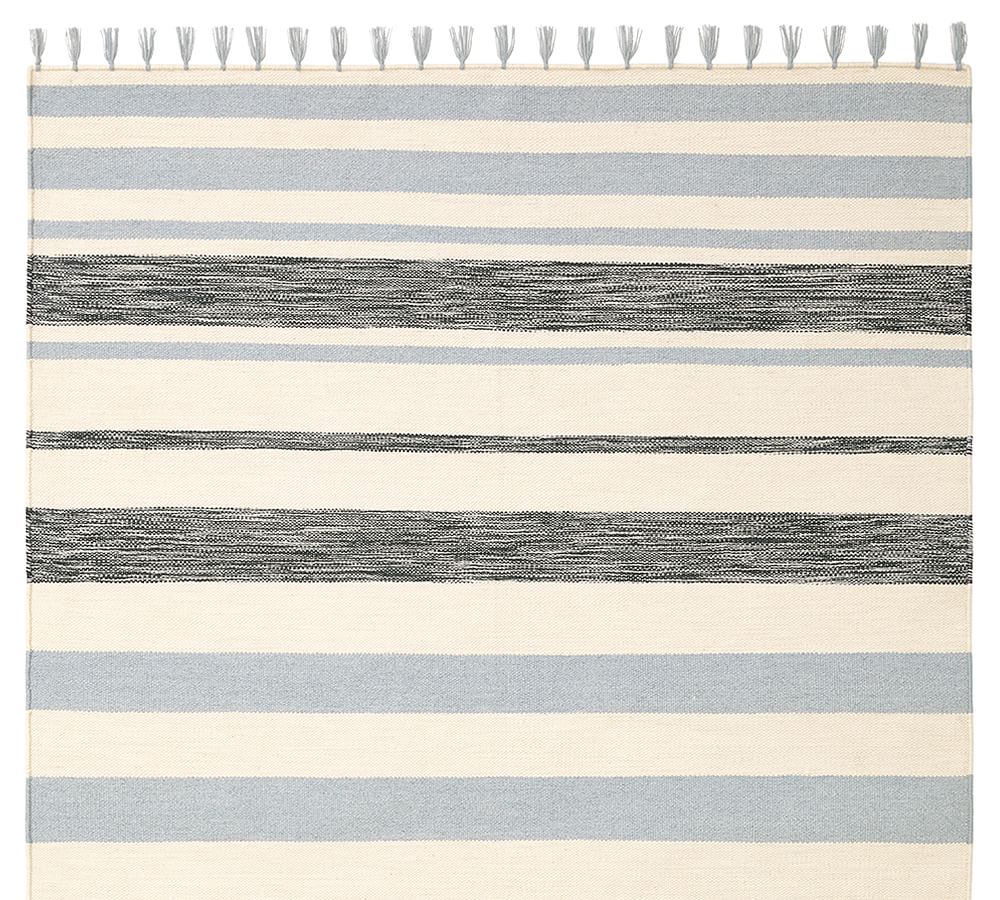 Titus Striped Handcrafted Outdoor Rug | Pottery Barn