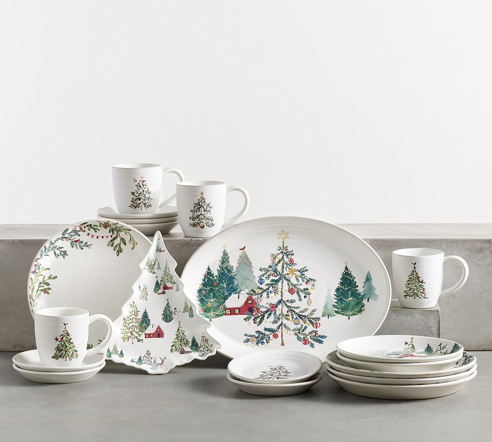 Christmas in the Country Dinnerware Collection | Pottery Barn