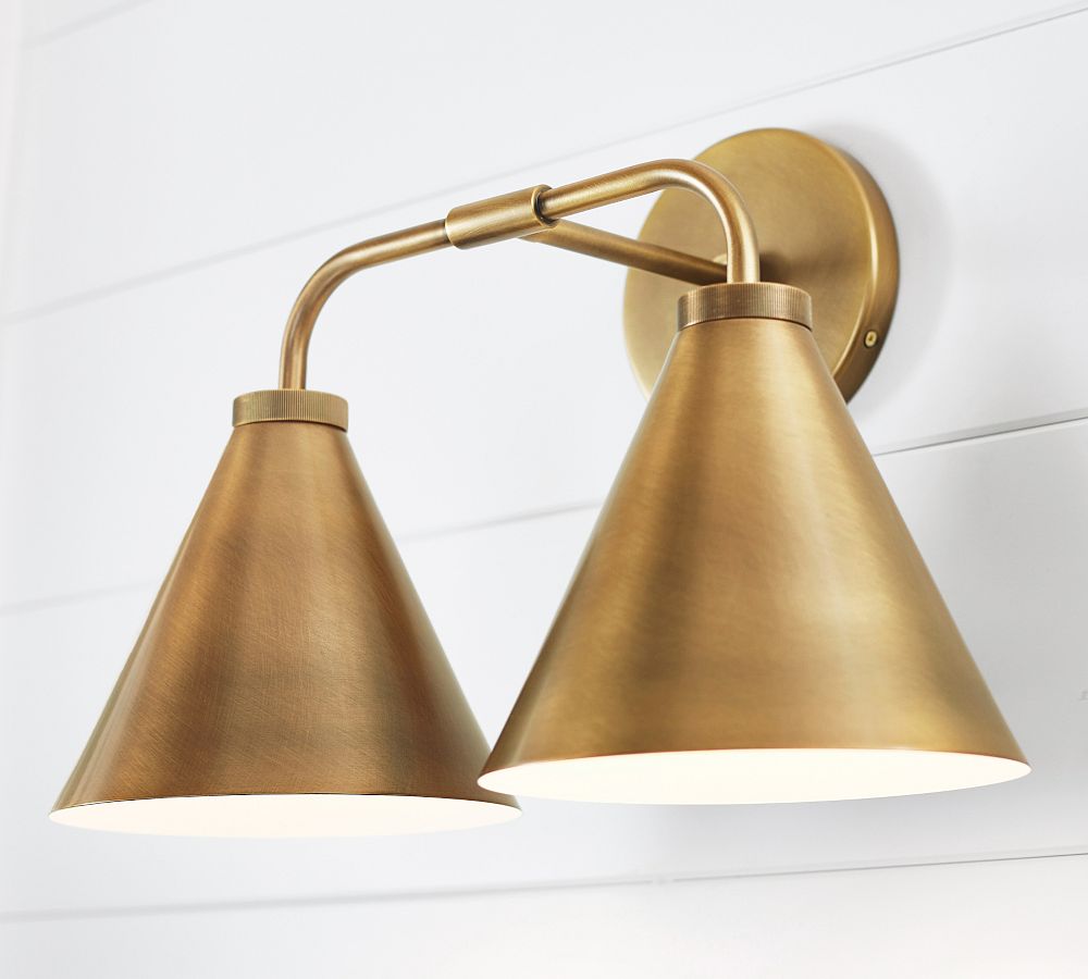 Walker Double Tapered Sconce | Pottery Barn