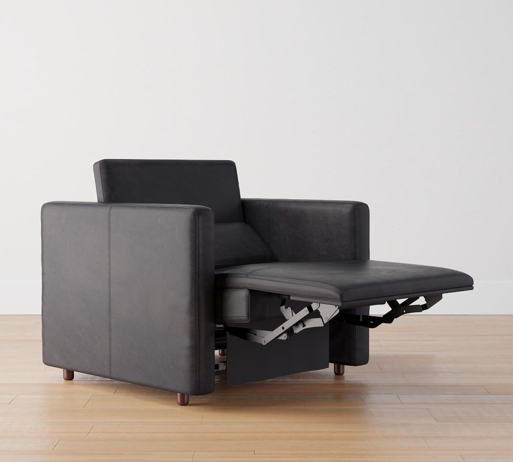 Tucker Leather Power Recliner | Pottery Barn
