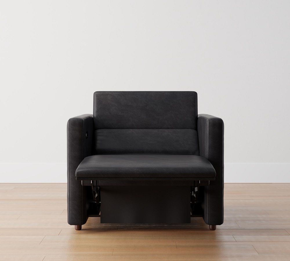 Tucker Leather Power Recliner | Pottery Barn