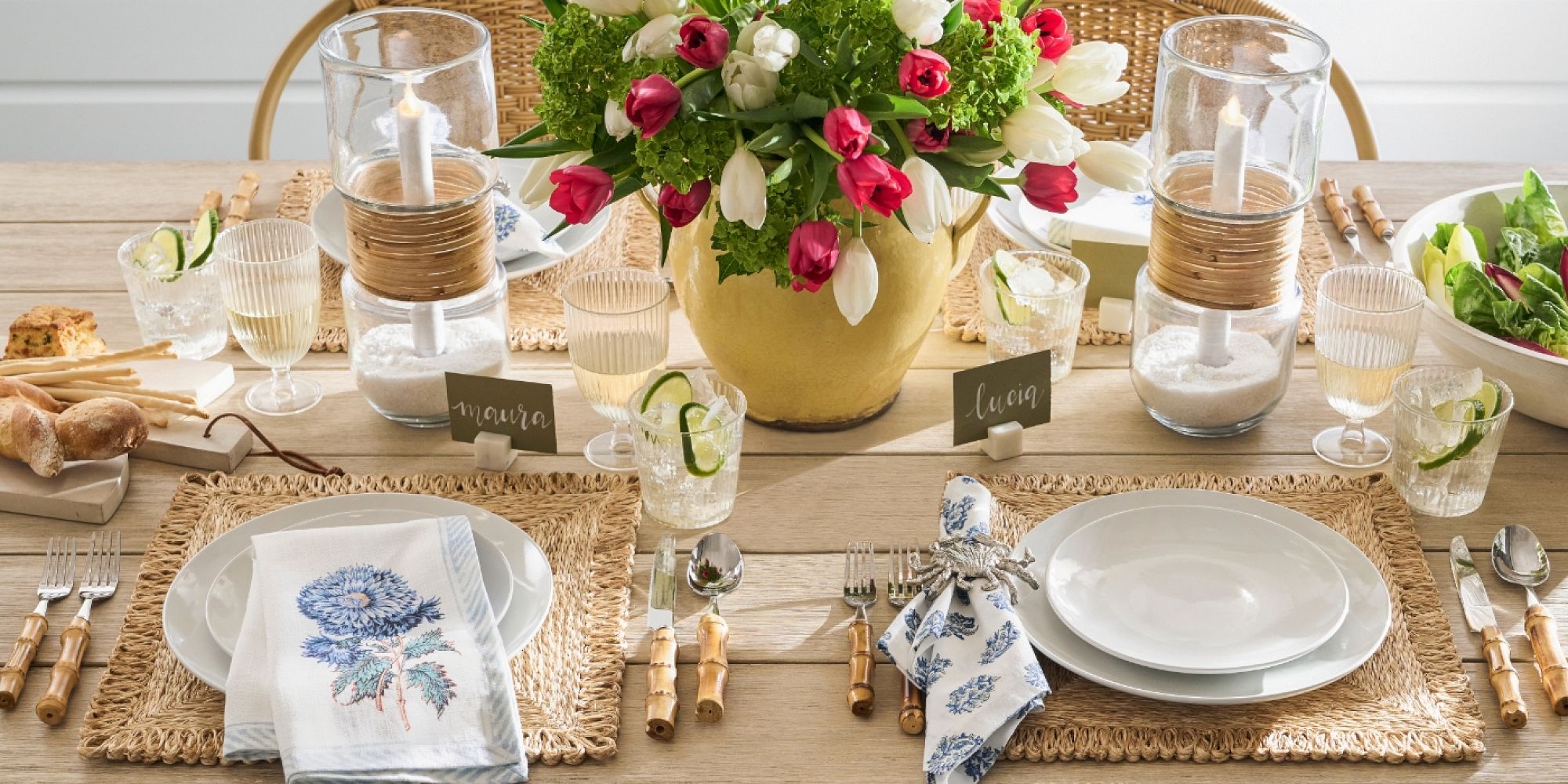 Handcrafted Square Abaca Placemats | Pottery Barn