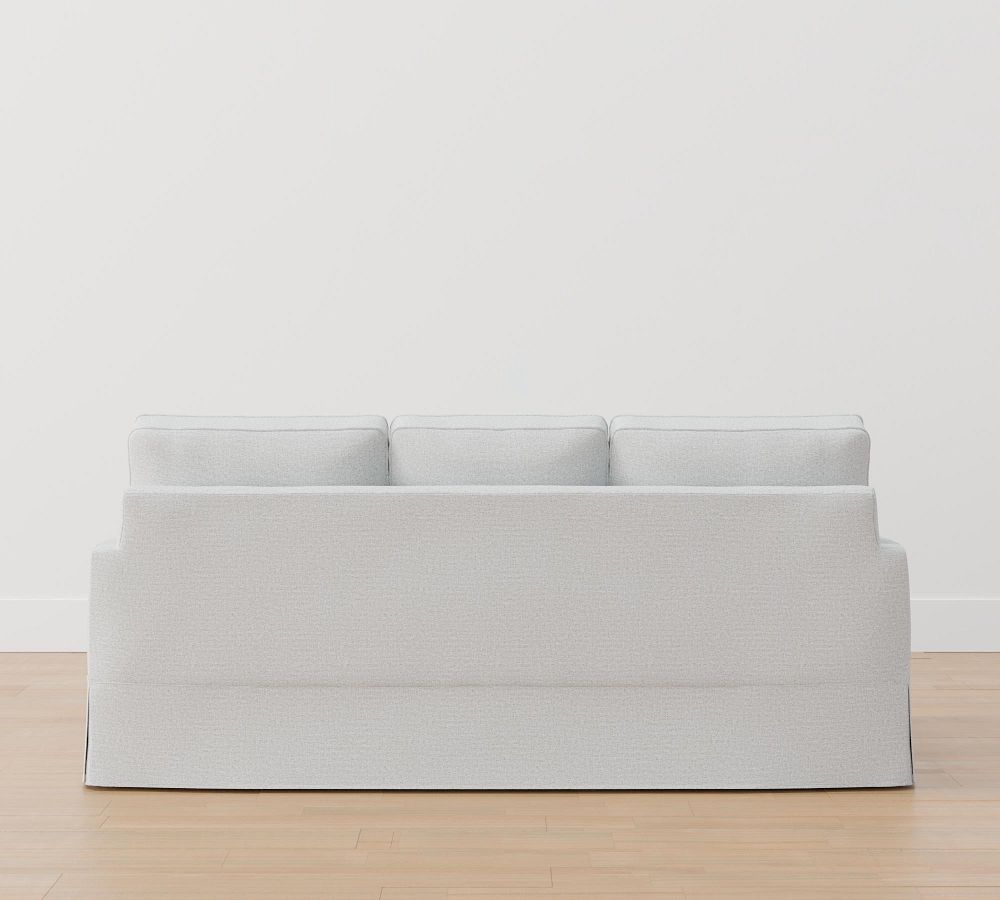 PB Comfort Square Arm Slipcovered Sleeper Sofa With Memory Foam ...