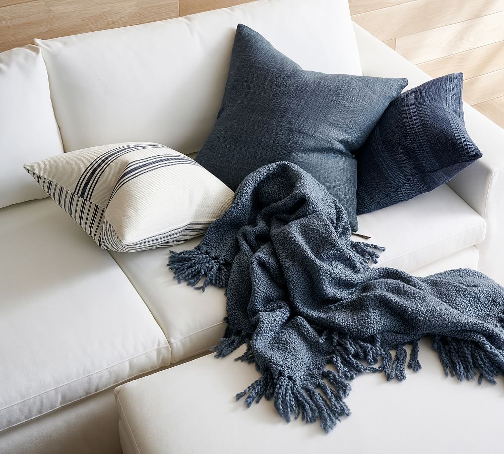 Dreamy Handwoven Fringe Throw | Pottery Barn