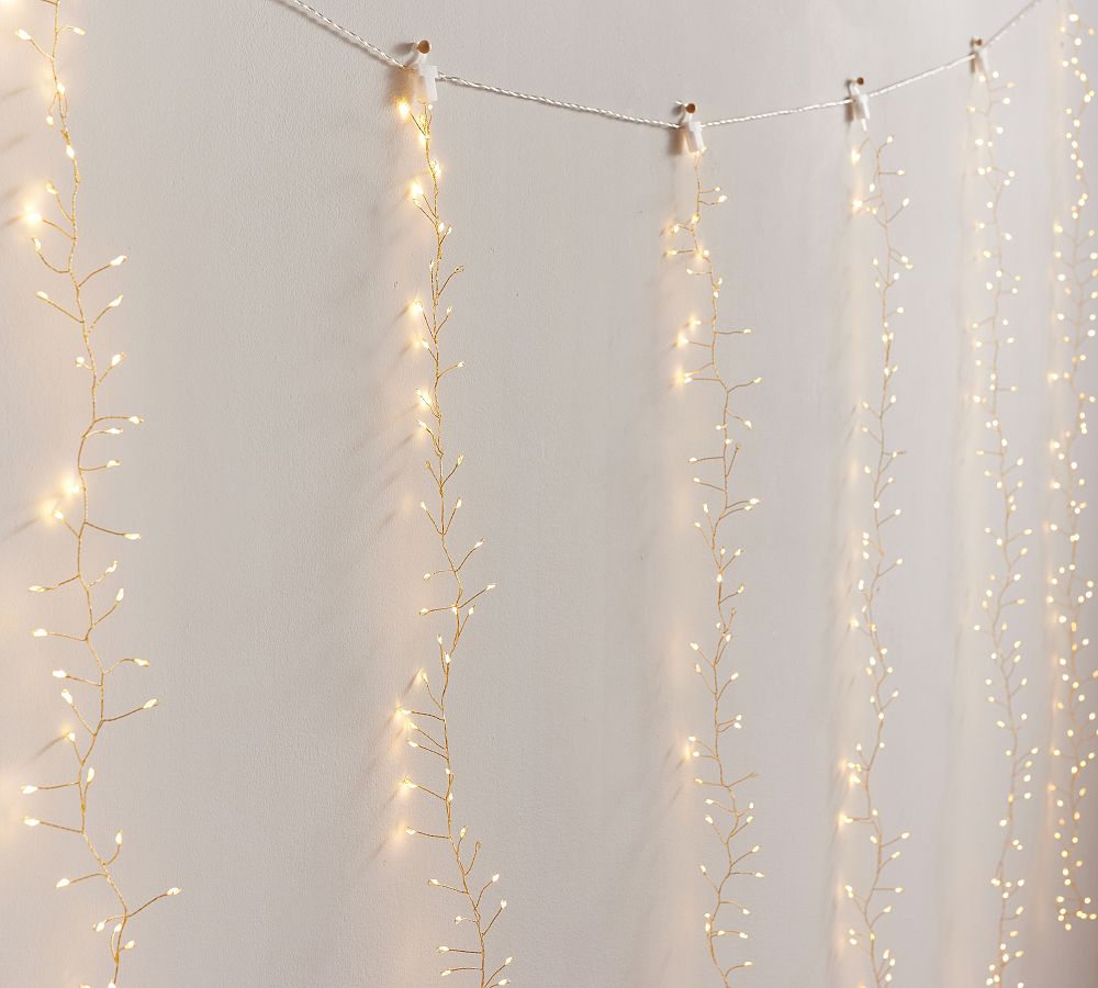 Curtain Rain String Lights | Pottery Barn