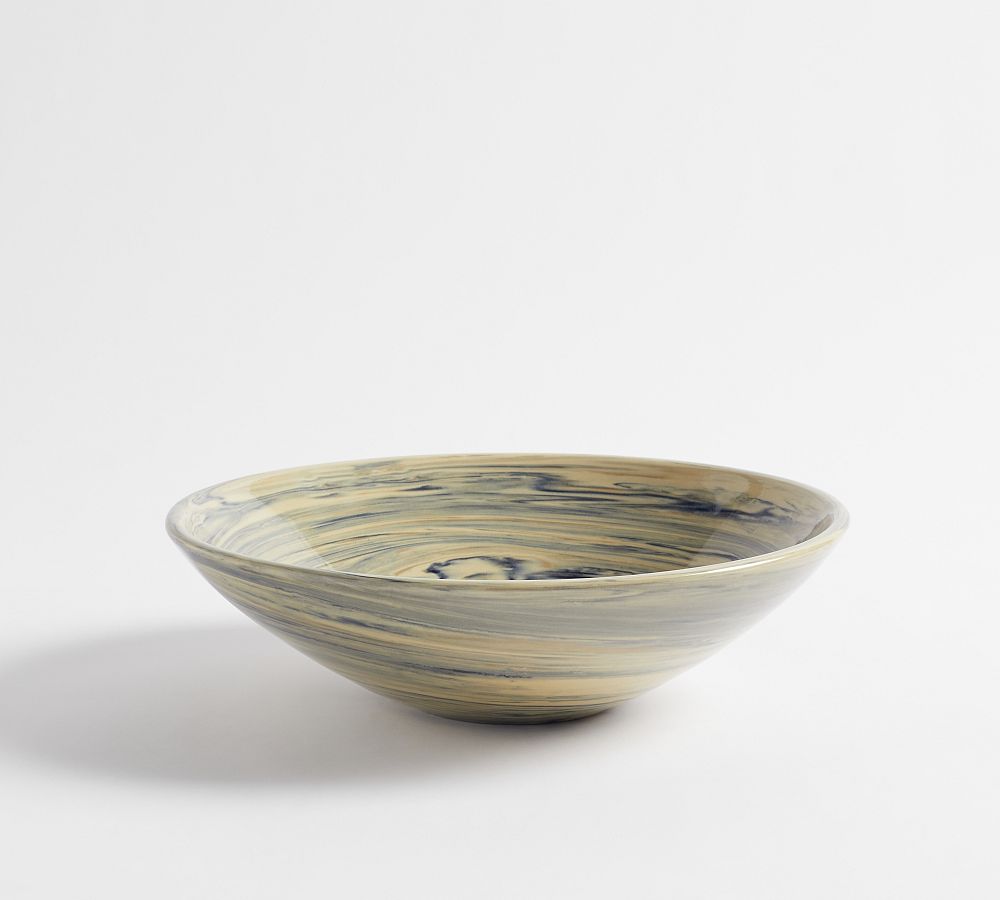 Handcrafted Marbled Bowl | Pottery Barn
